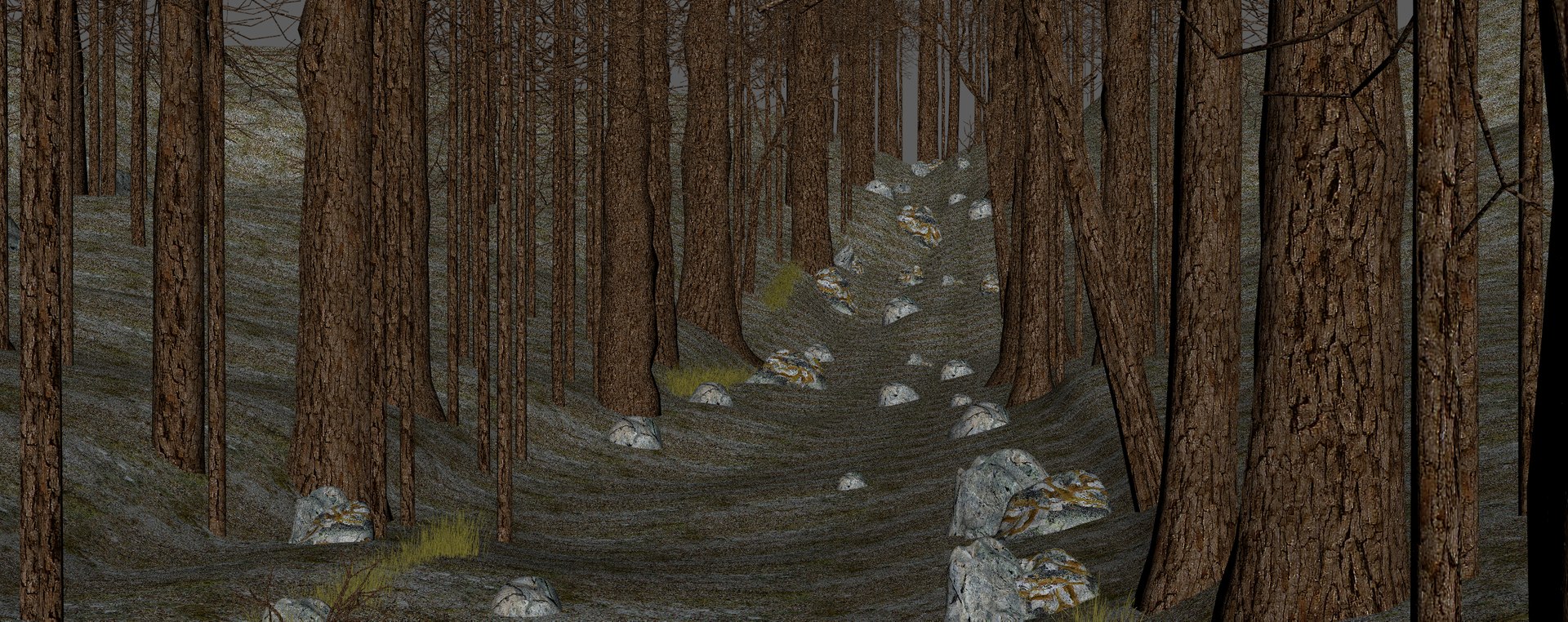 Tree Mountain Path 3D Model - TurboSquid 1239089