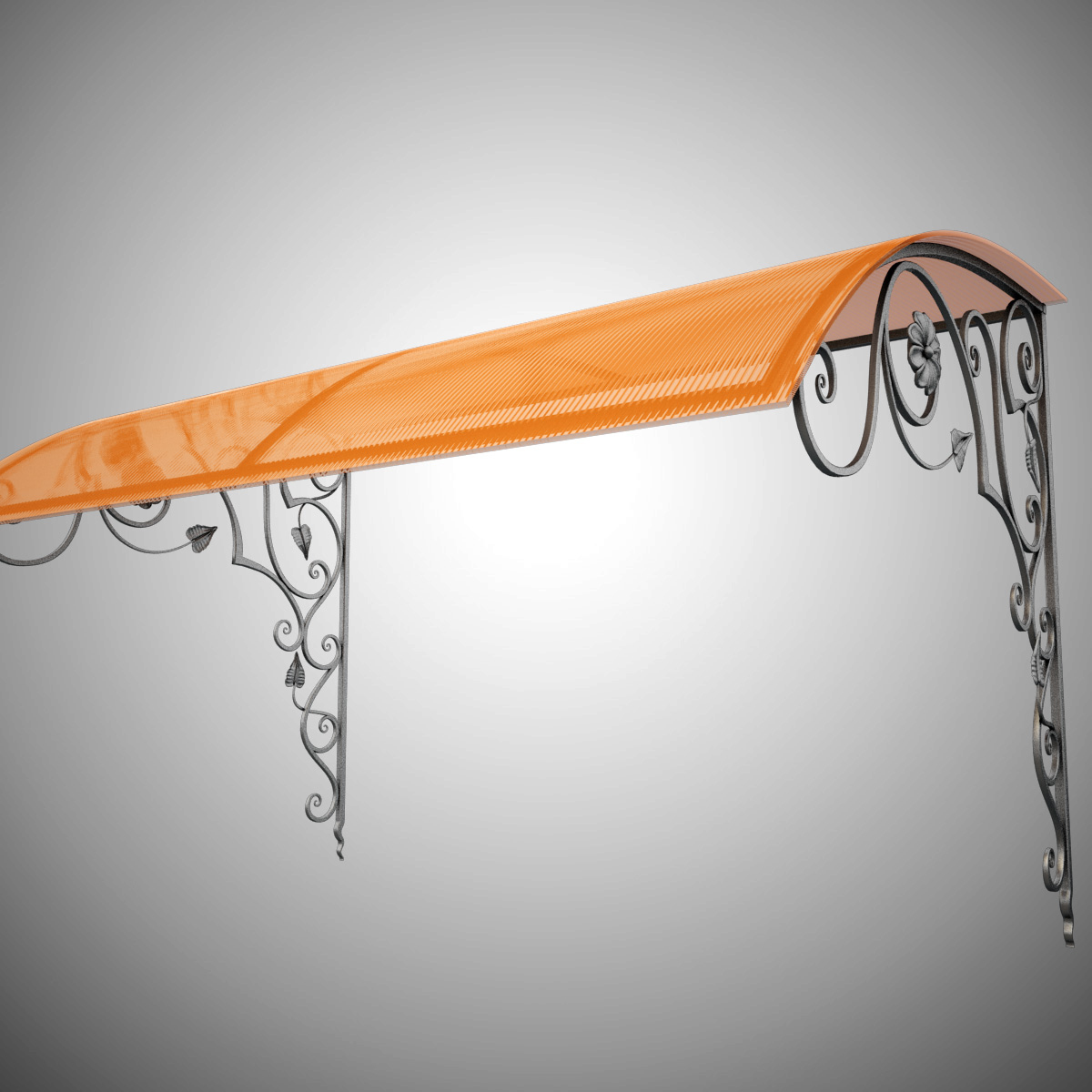 wrought iron awning max