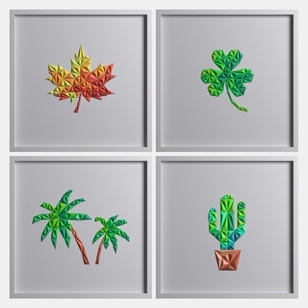 3D Paper ArtWork 10 - TurboSquid 2002570