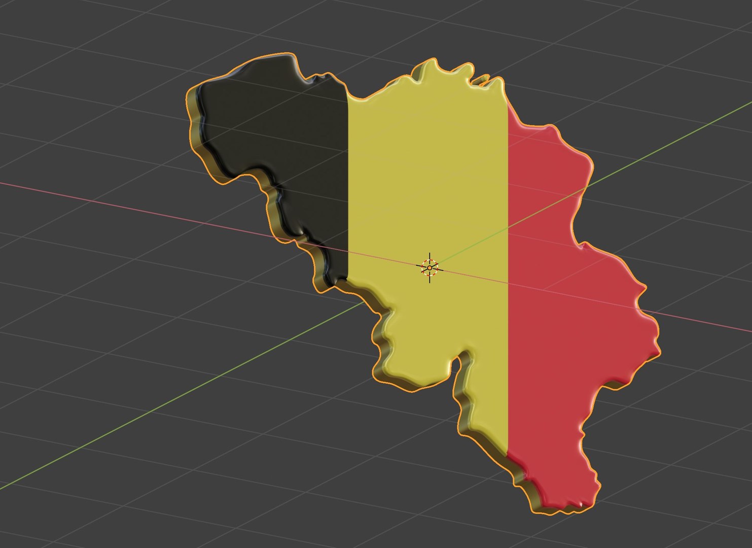 3D Flag Belgium Border Model - TurboSquid 1538788