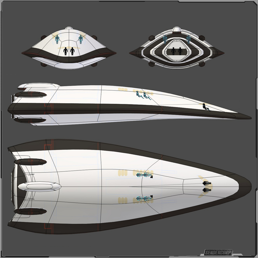 3d concept space shuttle