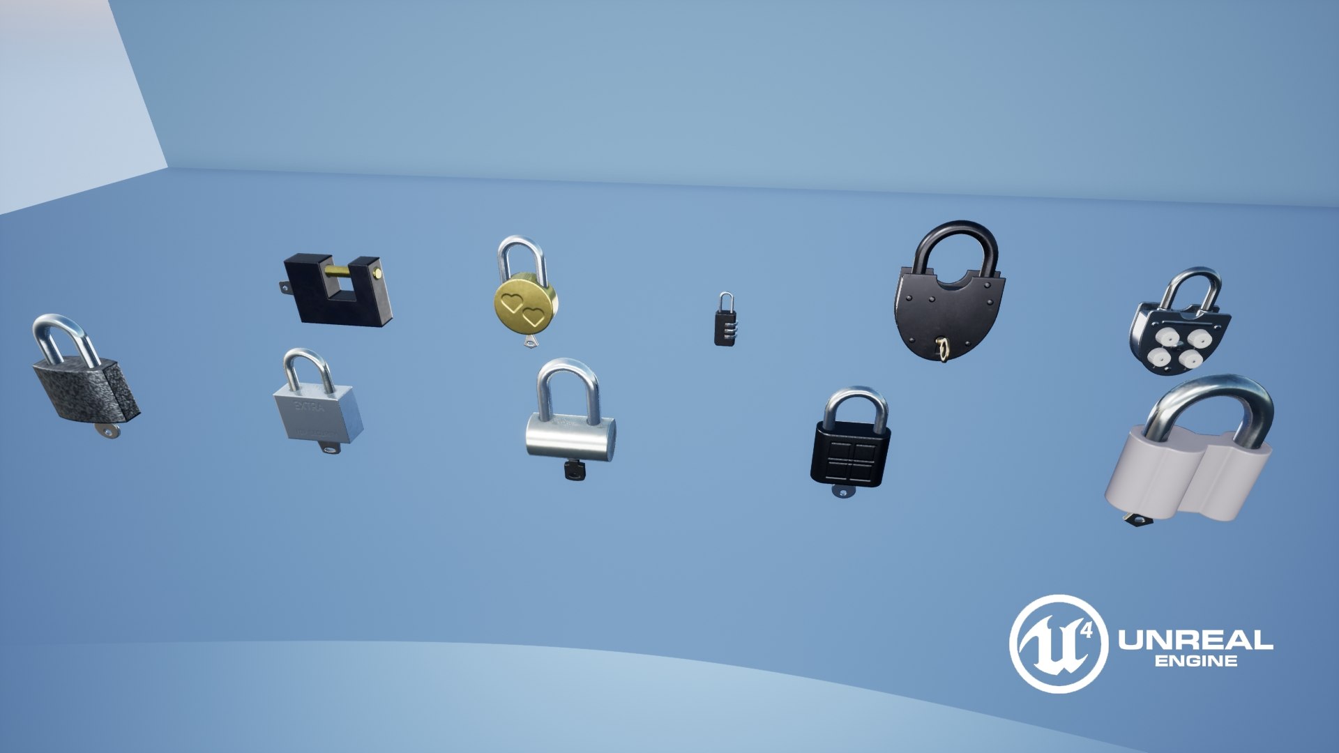 3D Padlocks Pack Model - TurboSquid 1824998