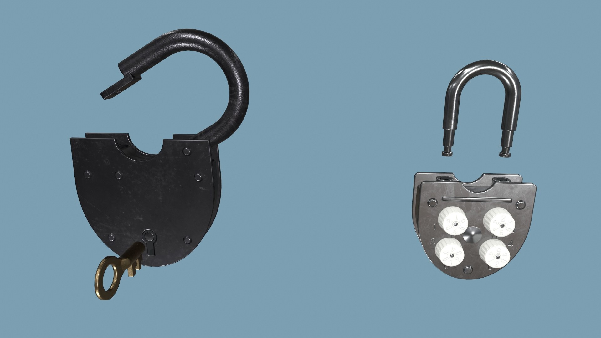 3D Padlocks Pack Model - TurboSquid 1824998