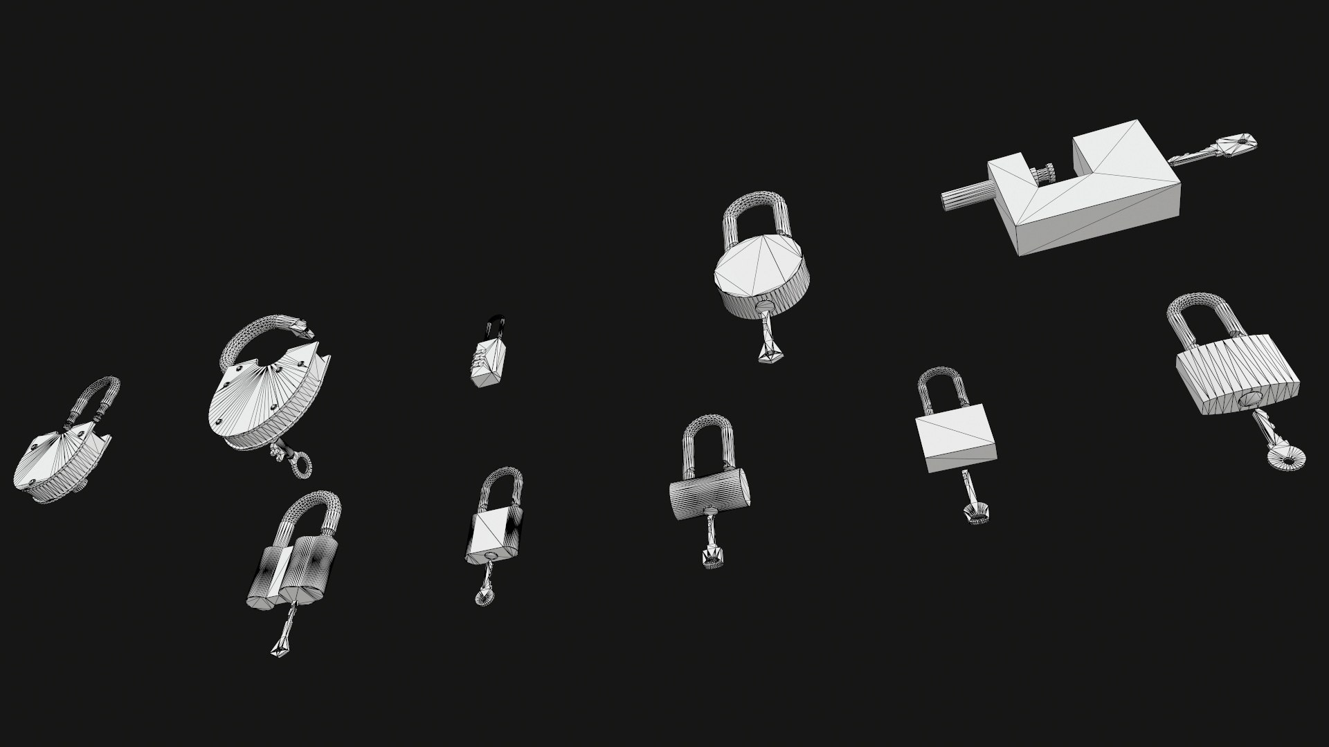 3D Padlocks Pack Model - TurboSquid 1824998