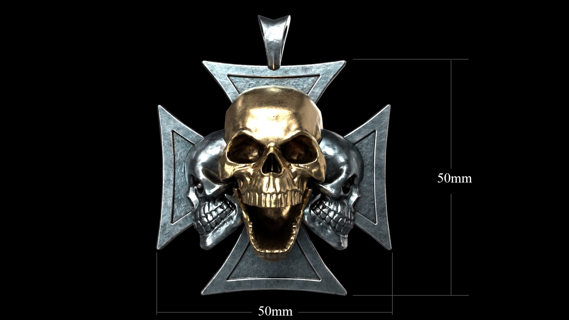 3D Model Low-poly 3D Model Of Maltese Cross 3SKL - TurboSquid 2387926