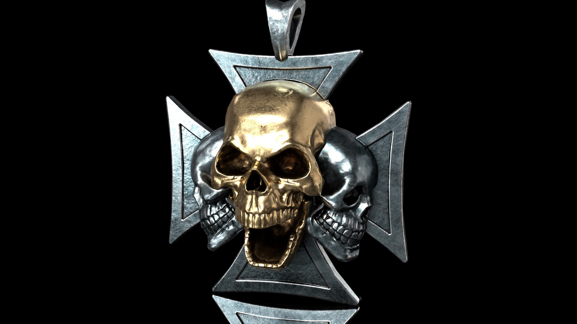 3D Model Low-poly 3D Model Of Maltese Cross 3SKL - TurboSquid 2387926