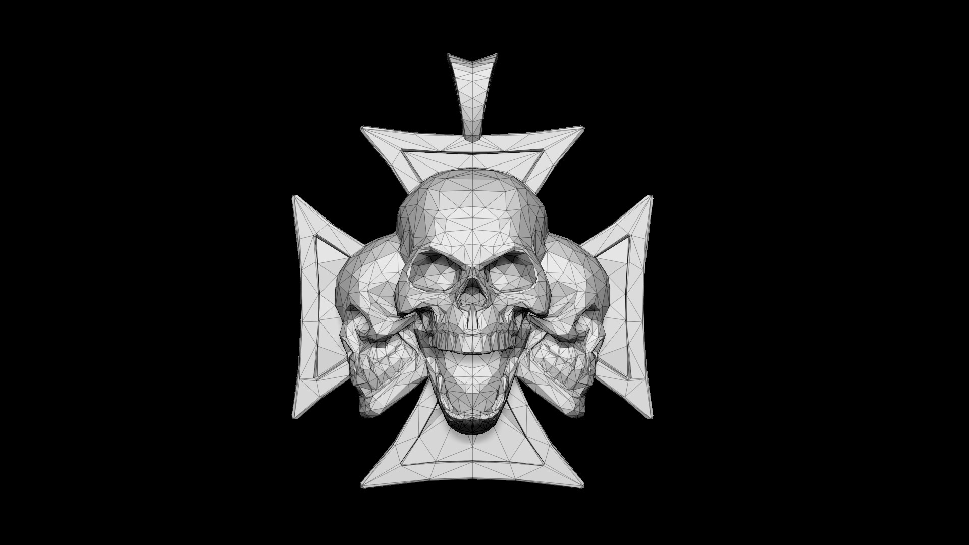 3D Model Low-poly 3D Model Of Maltese Cross 3SKL - TurboSquid 2387926