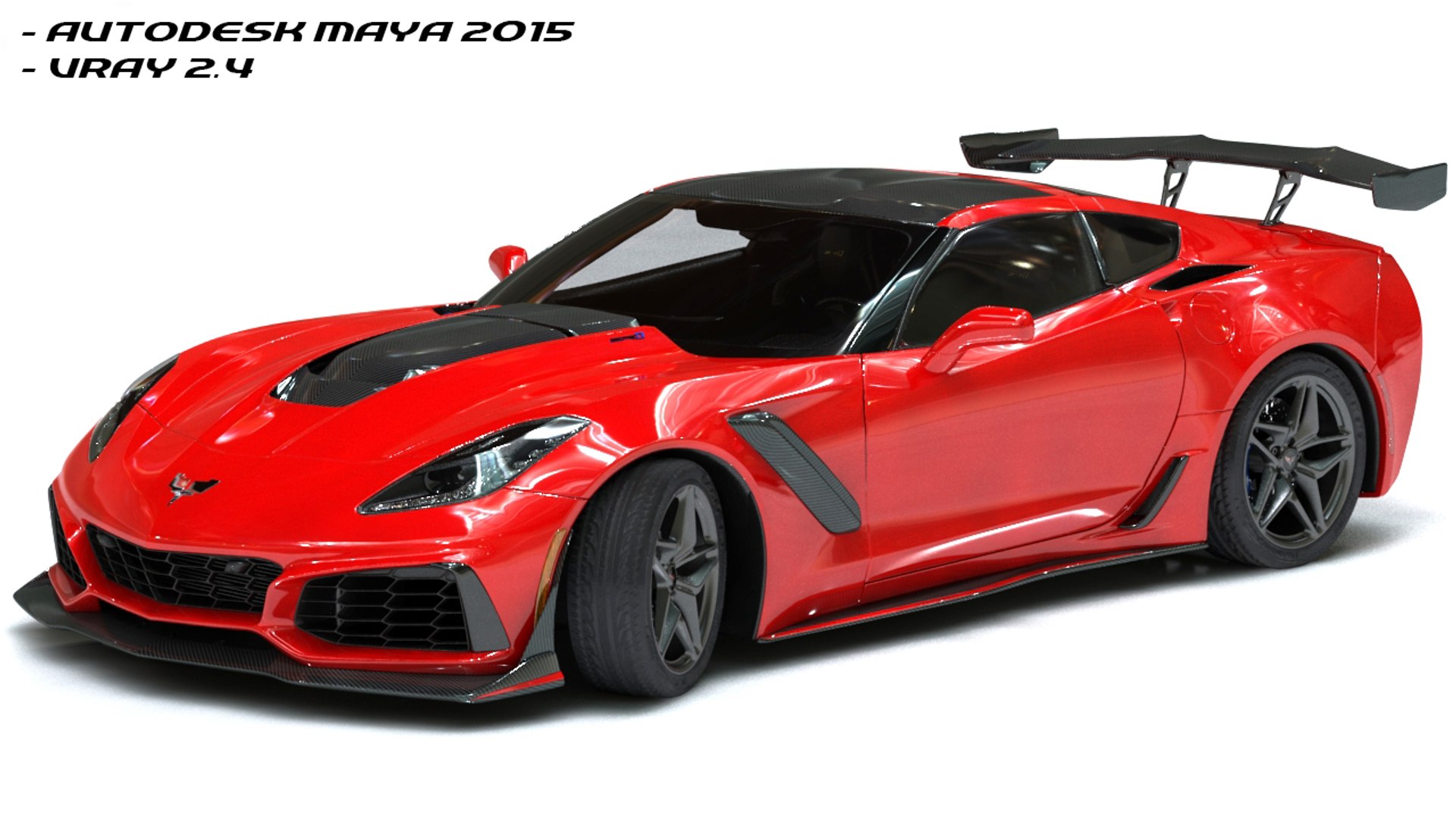 3D Chevrolet Corvette Zr1 C7 Model - TurboSquid 1240889