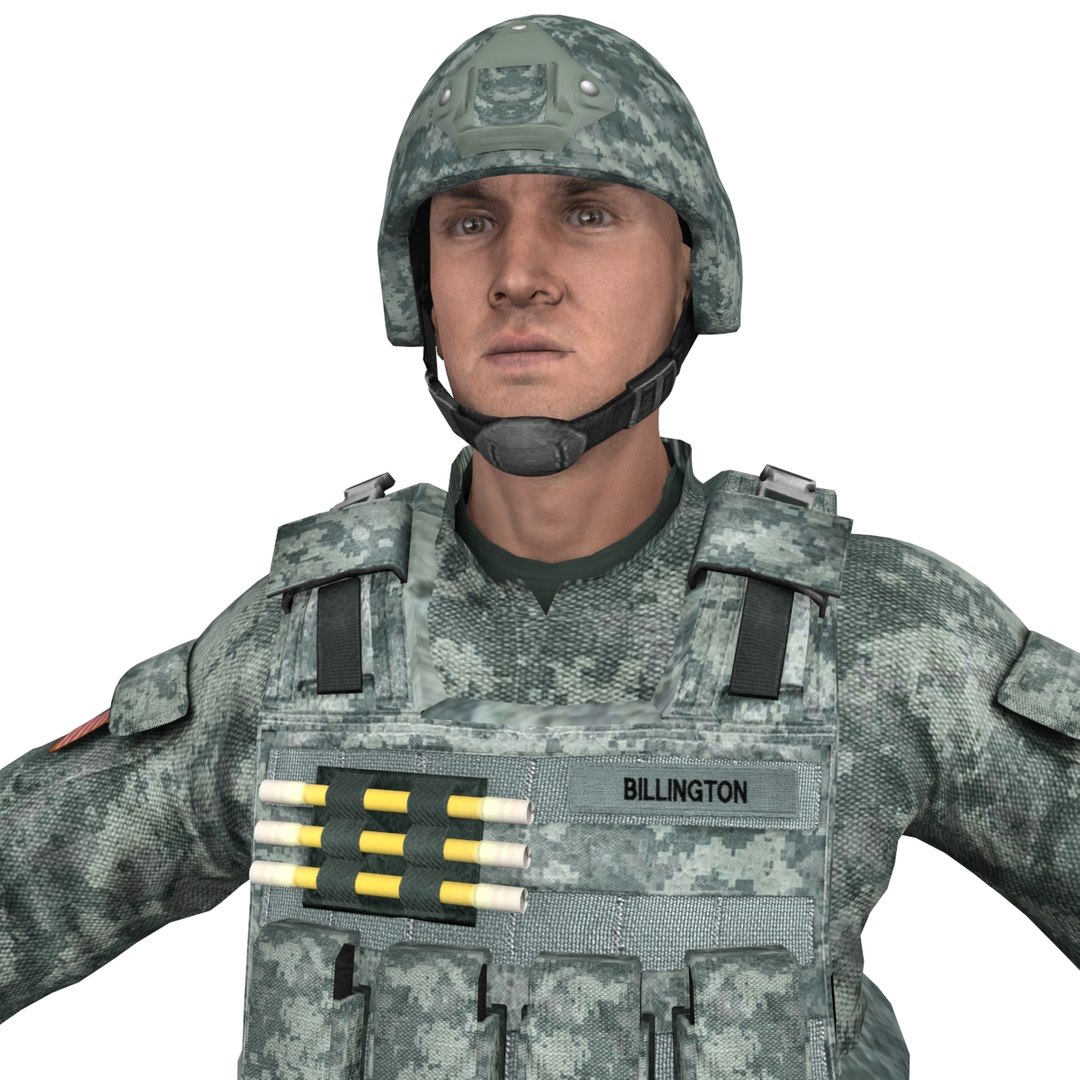 human military 3d max