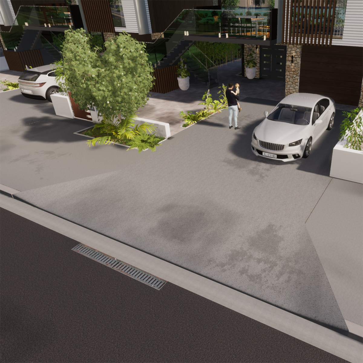 Driveway street 3D model - TurboSquid 1710776