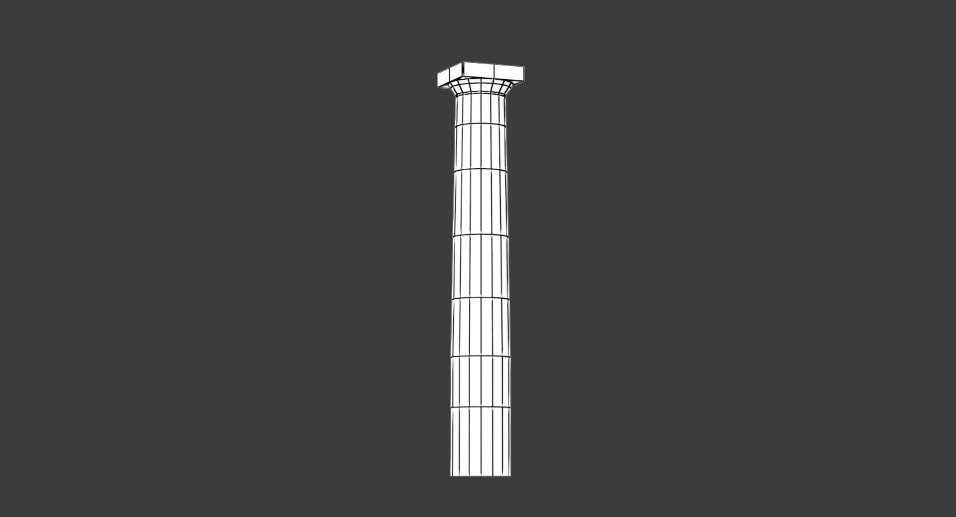 Doric order column 3D model - TurboSquid 1390786