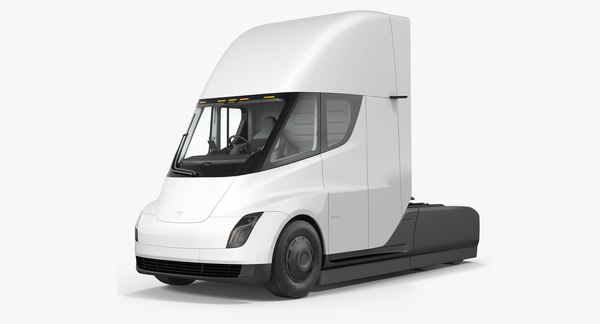 Trucks 3 semi tesla 3D - TurboSquid 1283451