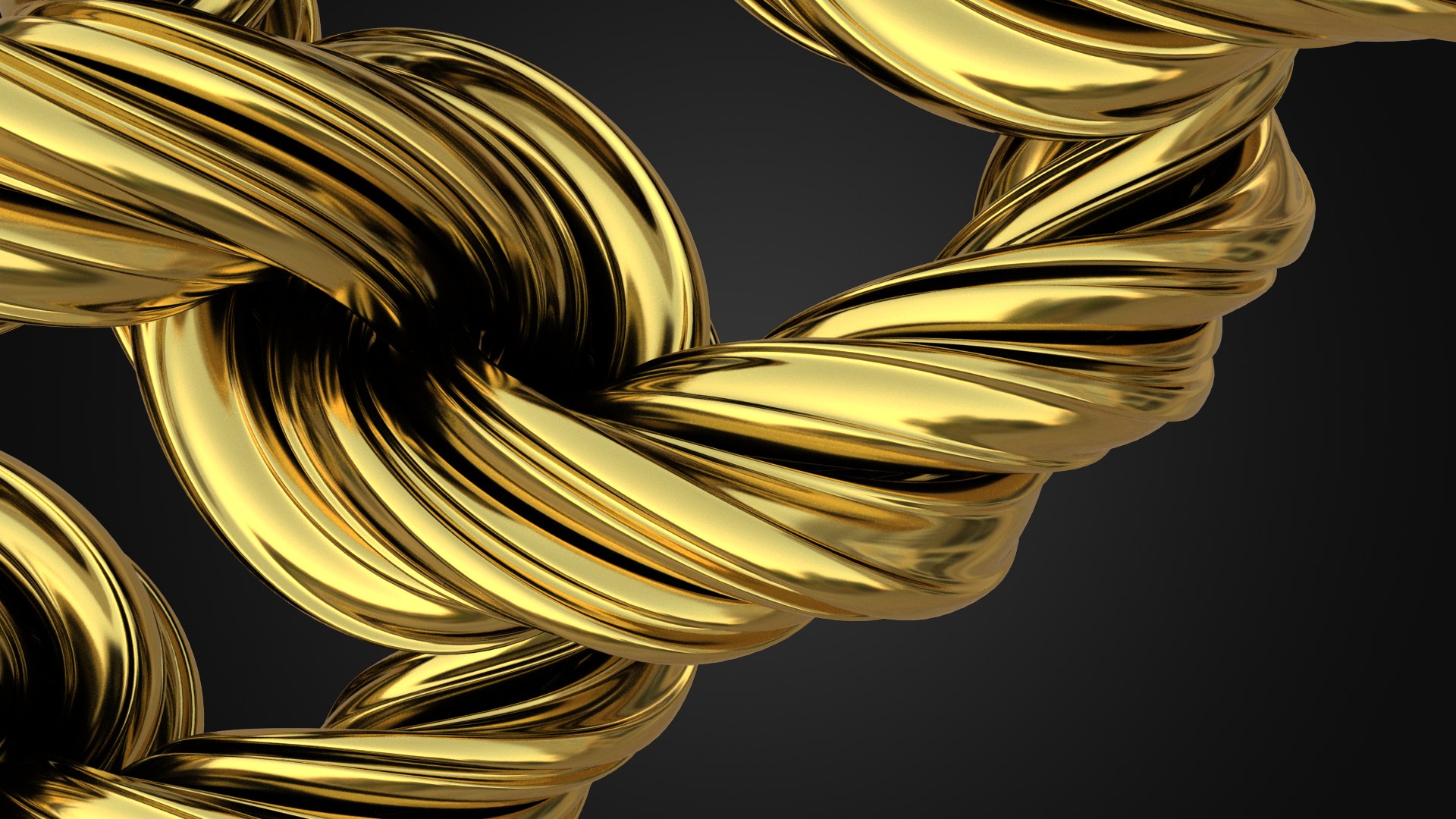 Gold Chain Jewellery Necklace 3D - TurboSquid 1913523