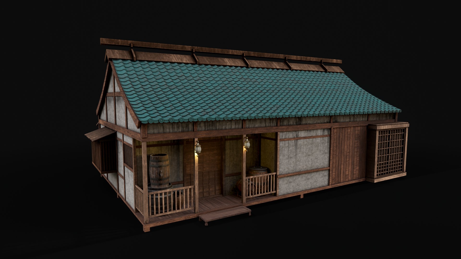 Asian Japanese Traditional Realistic Building 3D - TurboSquid 1922247