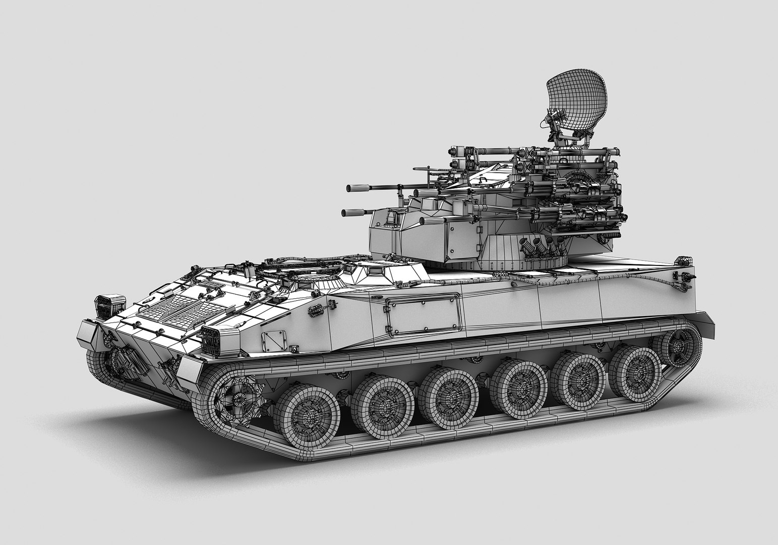 3D PGZ-04A 25mm Sel-propelled Anti-aircraft Gun Model - TurboSquid 1985044