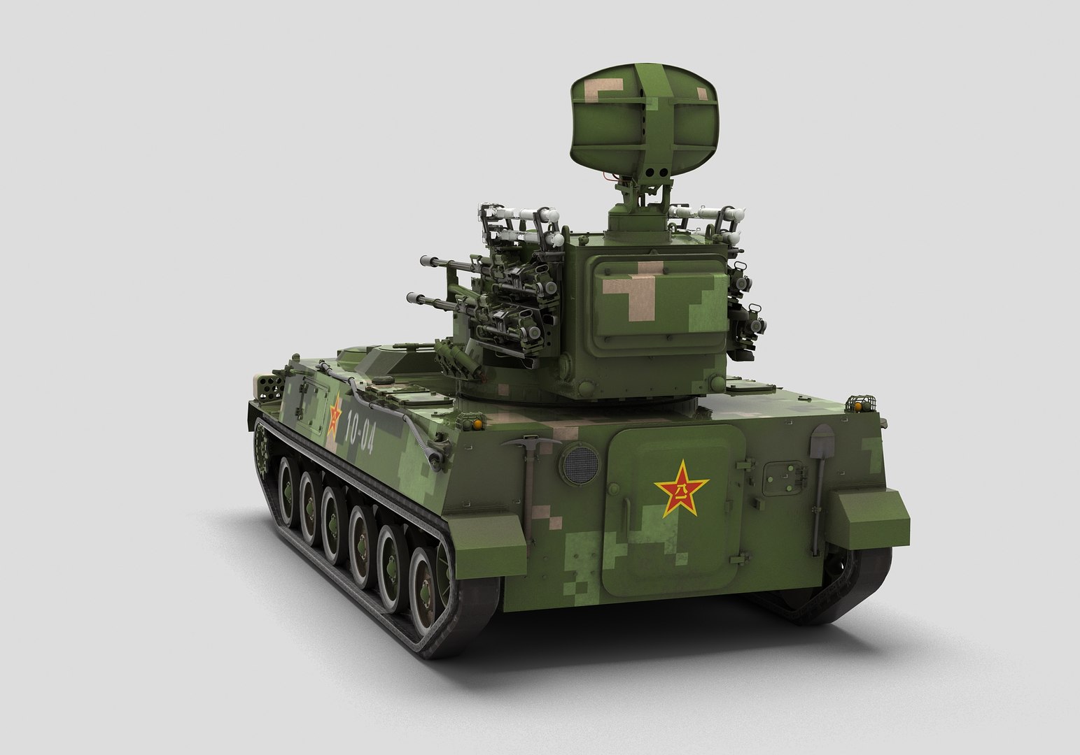 3D PGZ-04A 25mm Sel-propelled Anti-aircraft Gun Model - TurboSquid 1985044