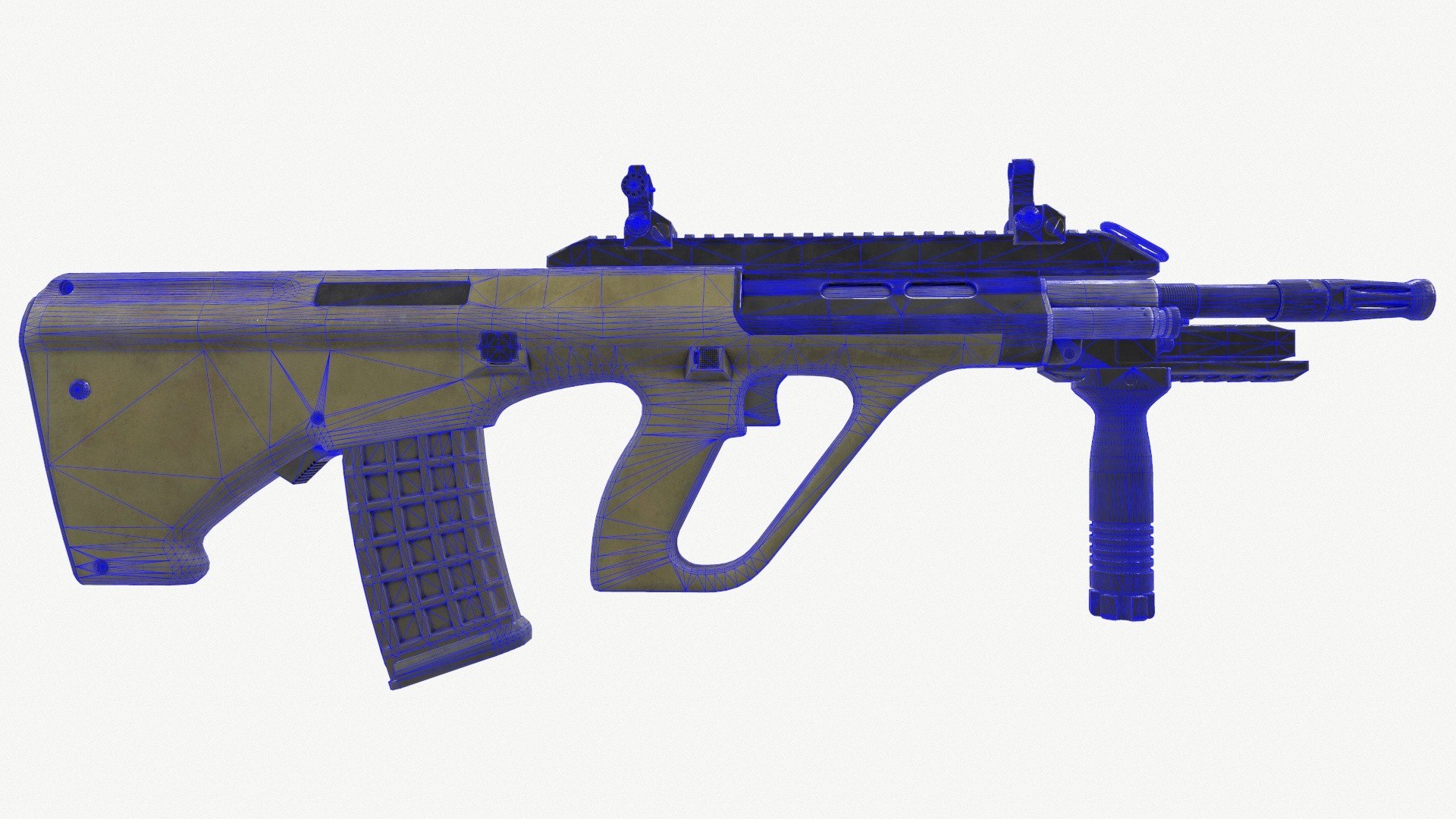 AUG Assault Rifle Model - TurboSquid 1770978