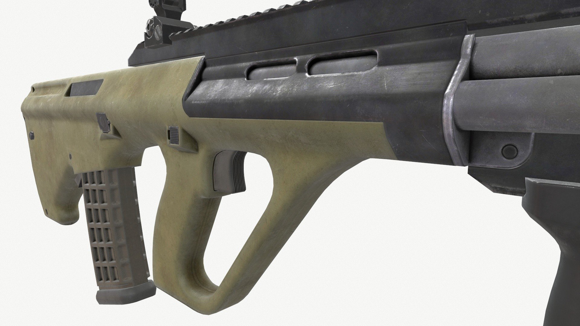 AUG Assault Rifle Model - TurboSquid 1770978