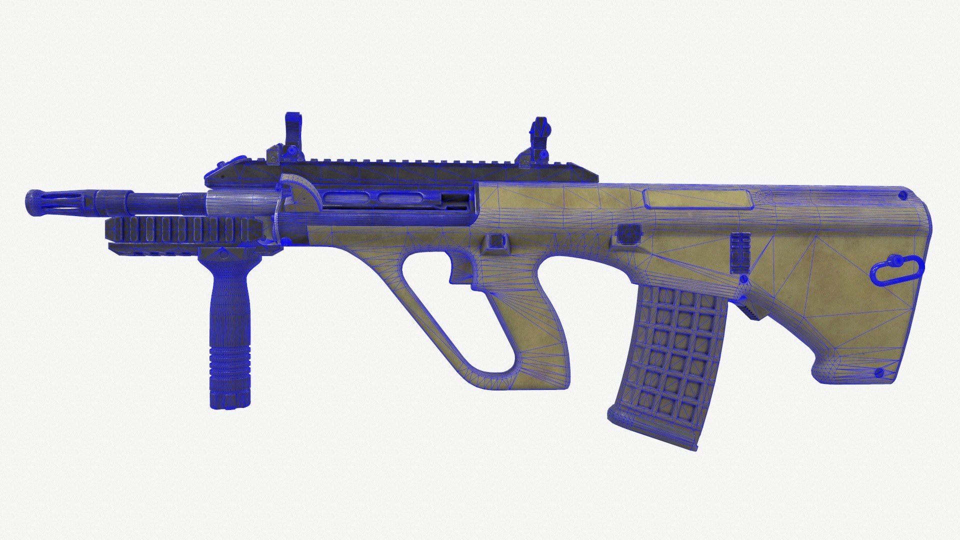 AUG Assault Rifle Model - TurboSquid 1770978