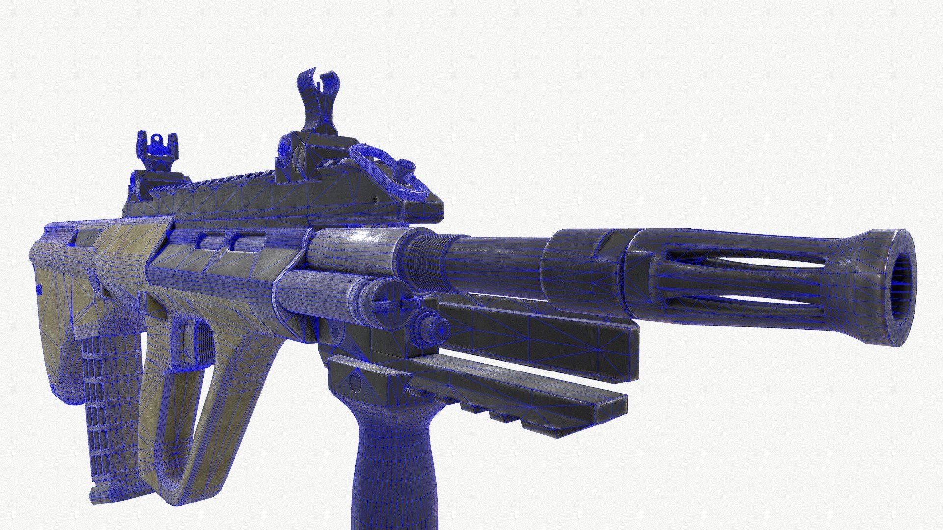 AUG Assault Rifle Model - TurboSquid 1770978