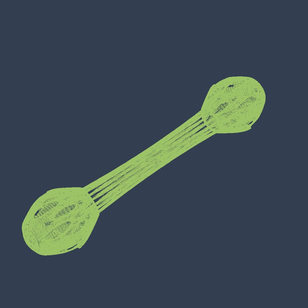 free metal baby rattle 3d model