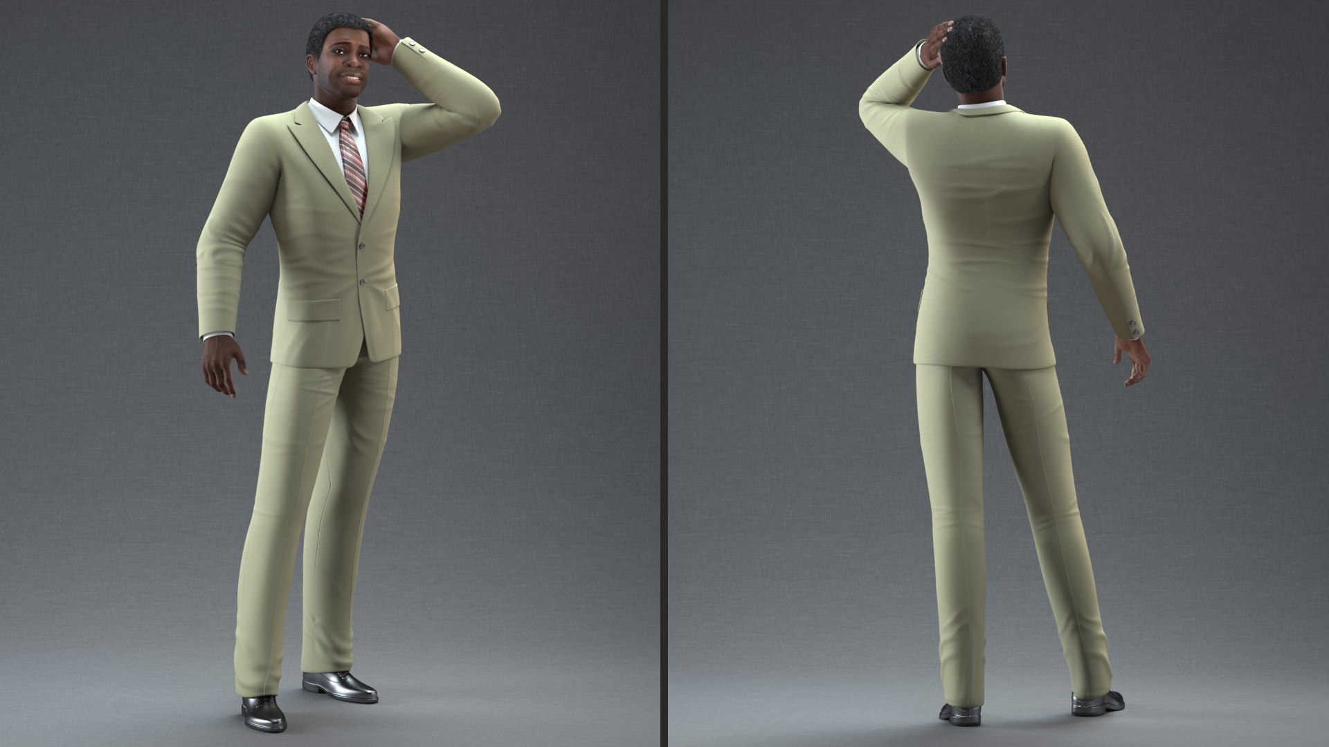 Dark skin black man 3D - TurboSquid 1672901