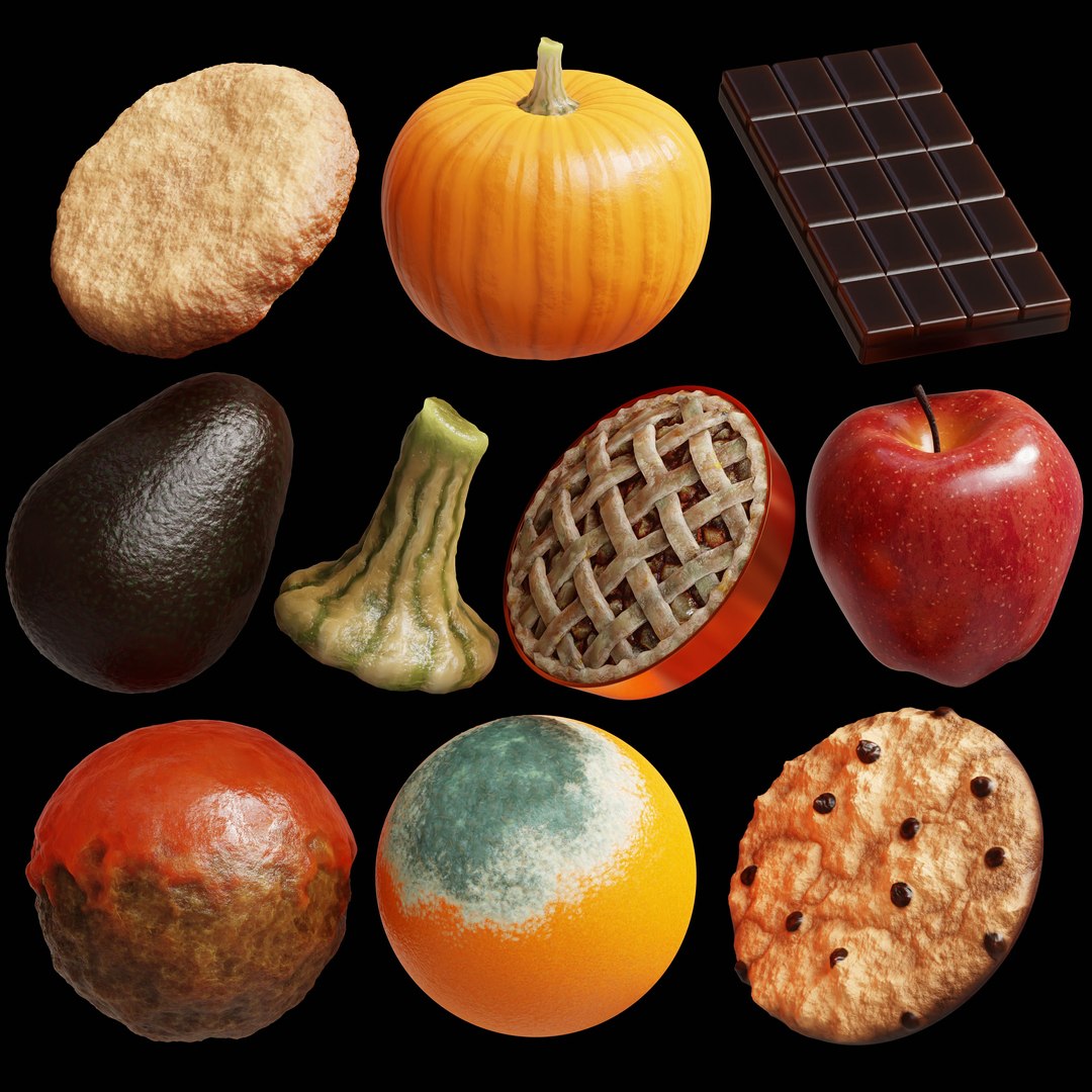 3D Blender Procedural Food Pack 2 - TurboSquid 2065007