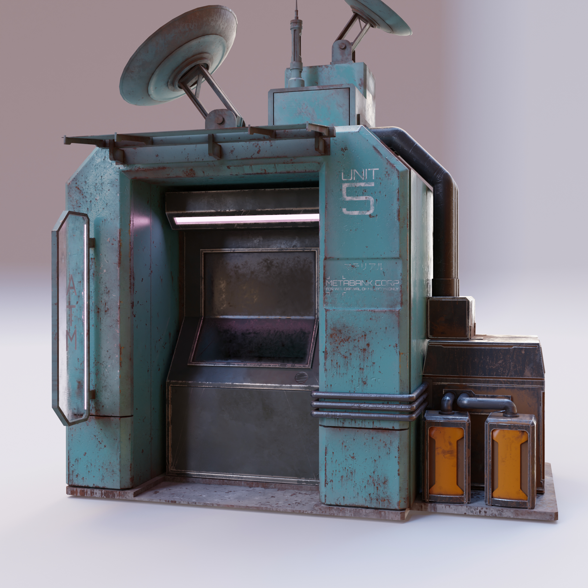 3D Cyberpunk City Assets - 01 The ATM - TurboSquid 1825954
