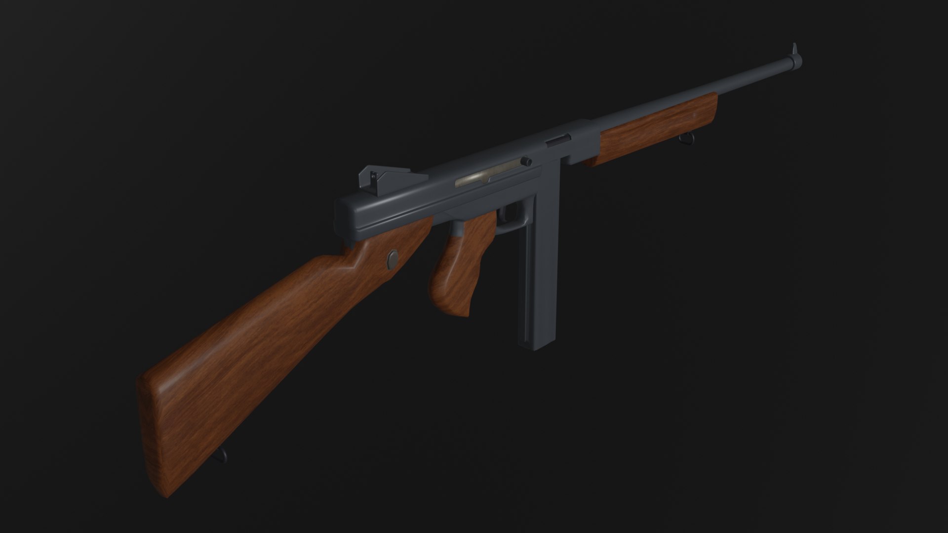 Thompson M1 Submachine Gun 3D Model - TurboSquid 1824273