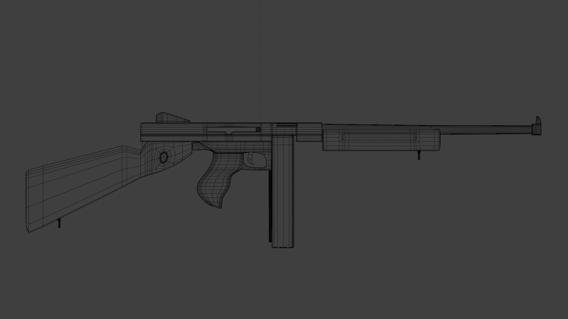 Thompson M1 Submachine Gun 3D Model - TurboSquid 1824273