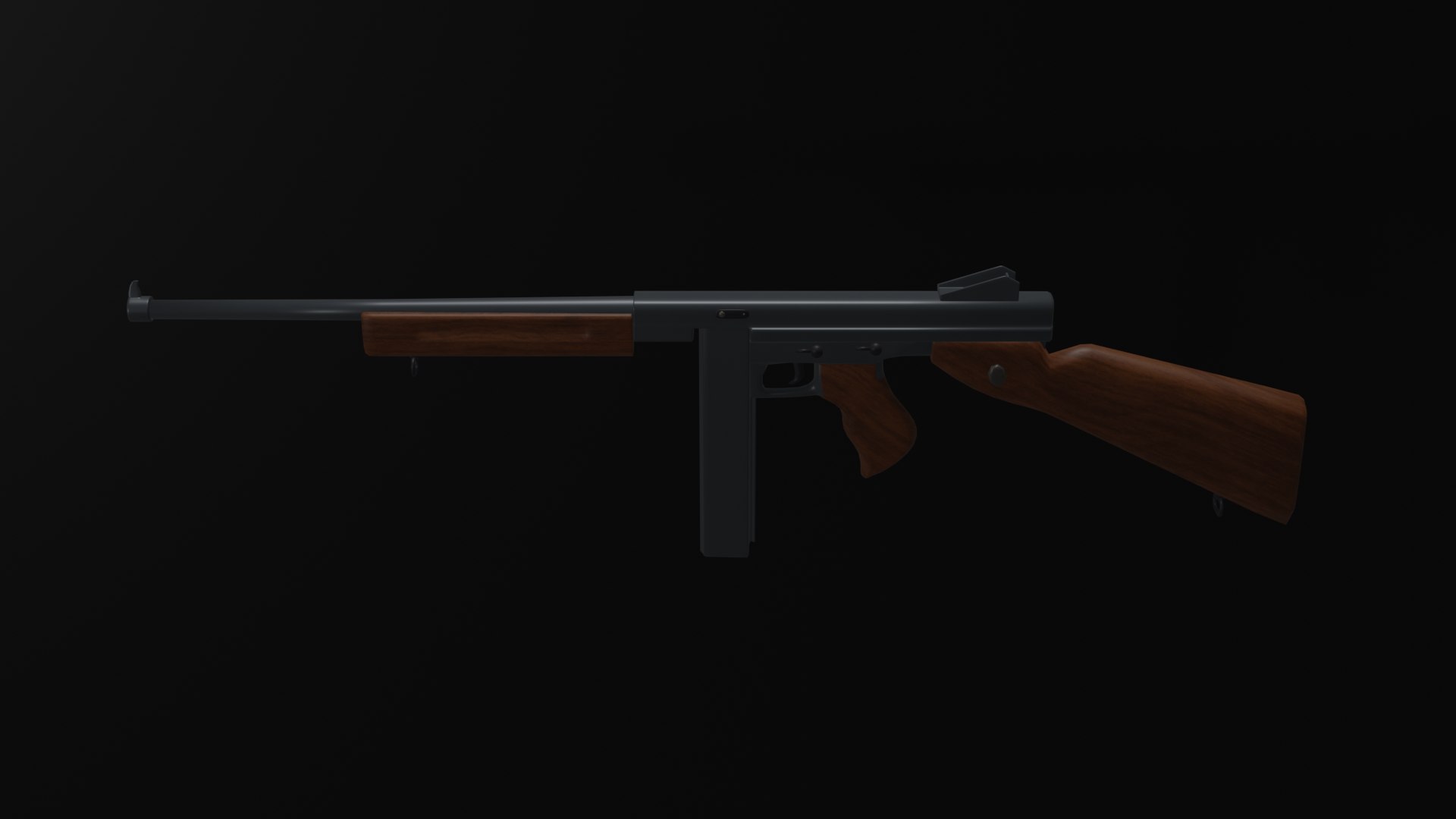 Thompson M1 Submachine Gun 3D Model - TurboSquid 1824273