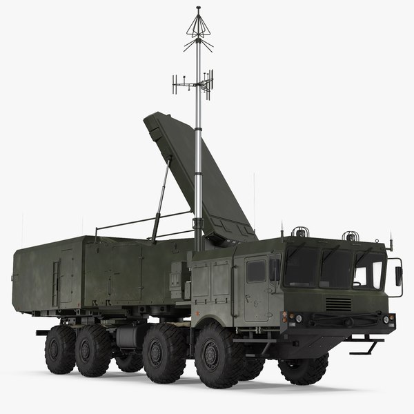 modelo 3d Radar multifuncional 92n2e para la posición de batalla S-400 ...
