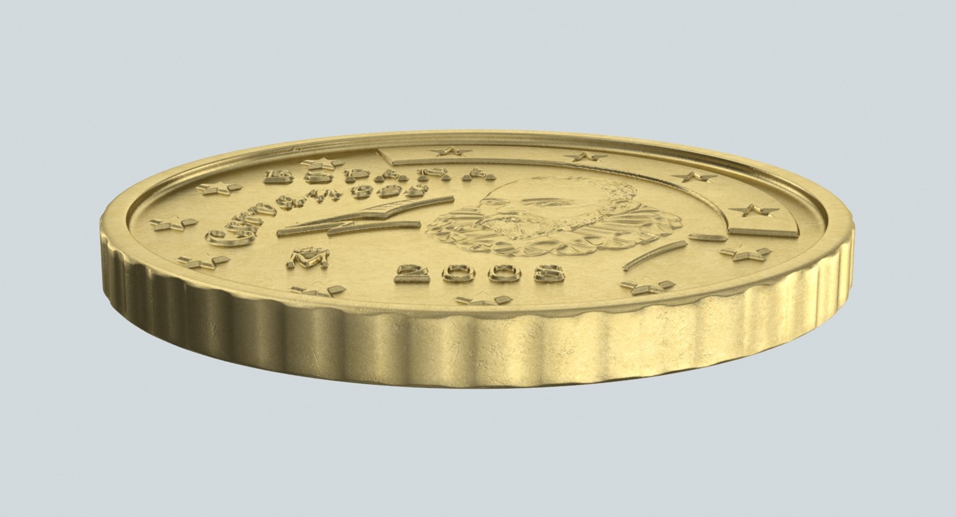 3d 10-cent-euro-coin model