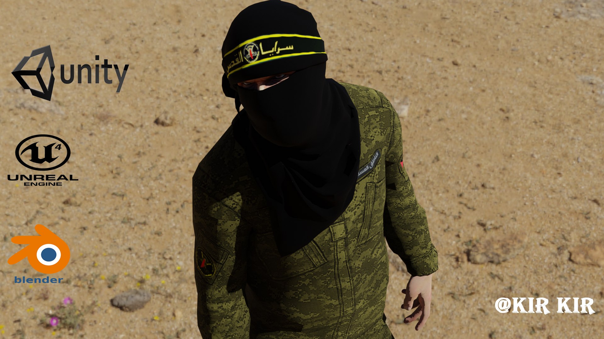 3D Abu Obaida Spokesman Hamas - TurboSquid 2177220