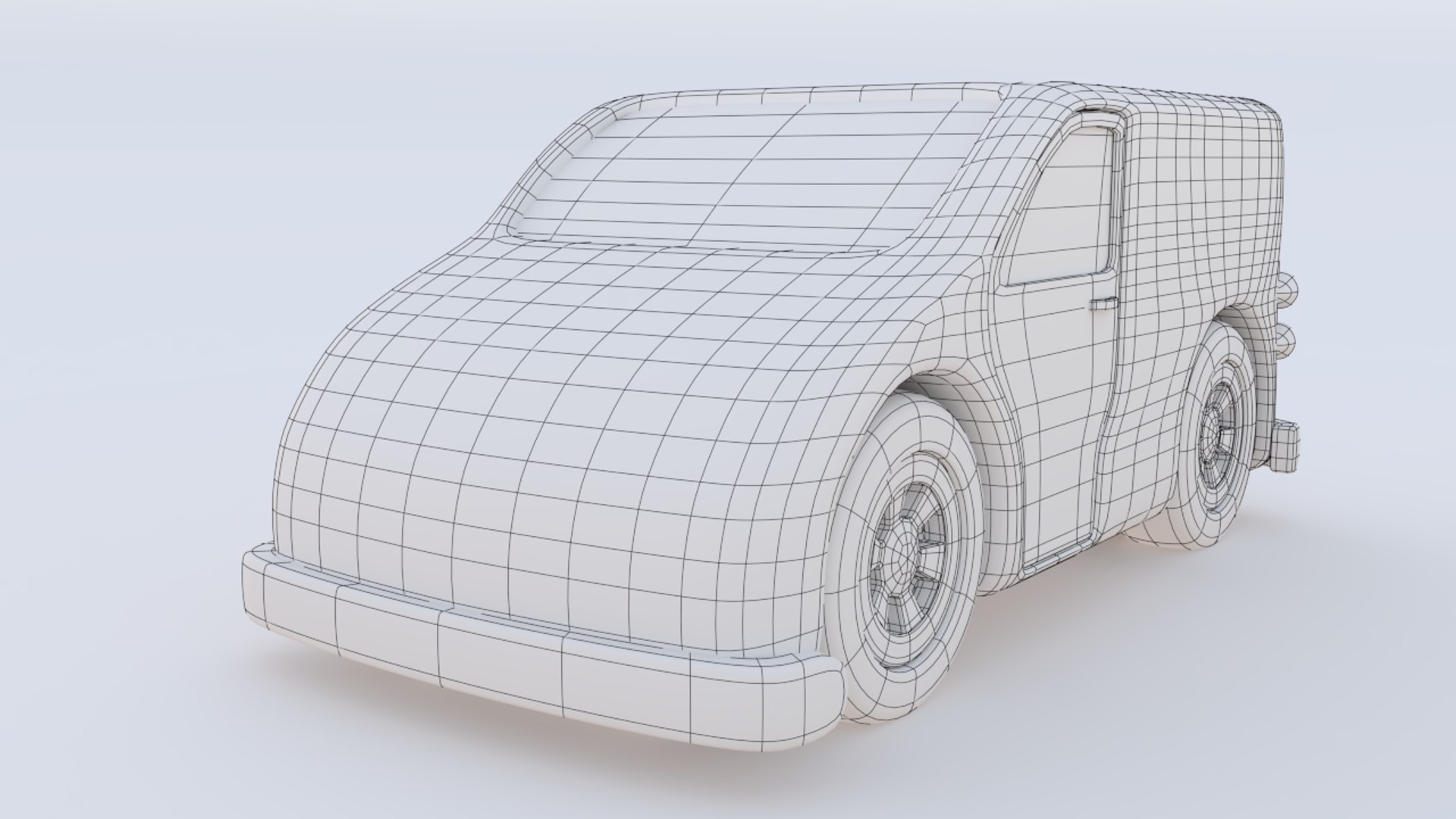3D Cartoon Toy Van Model - TurboSquid 1523031