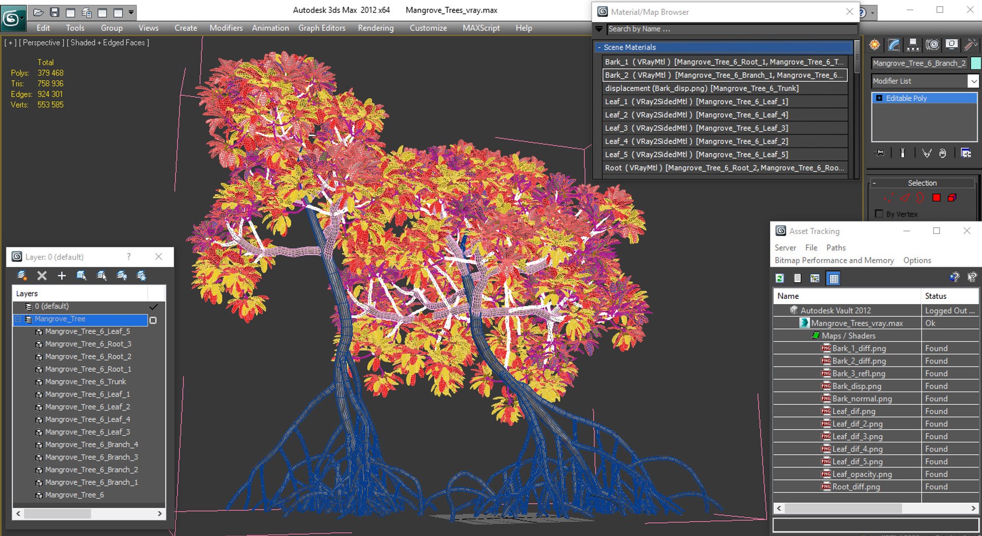 3D mangrove trees model - TurboSquid 1400534