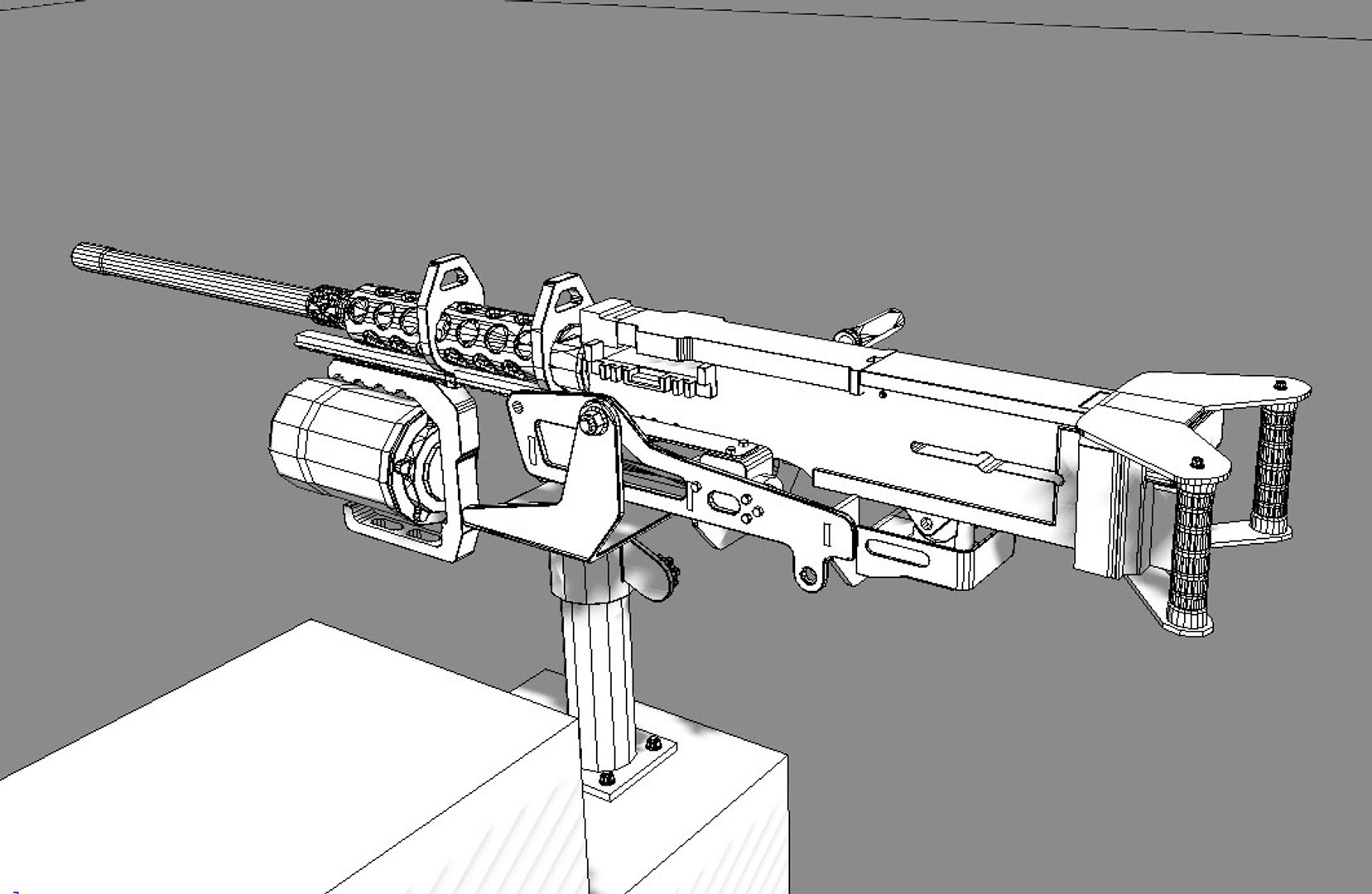 set 3 weapons 3d model