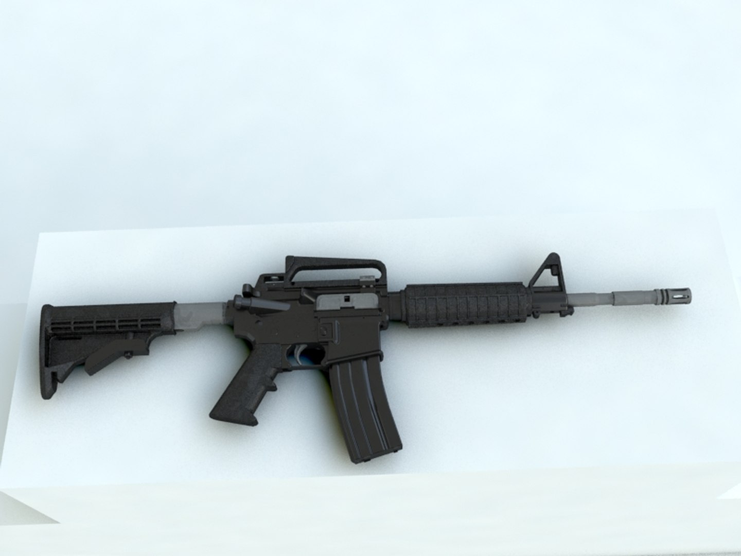 set 3 weapons 3d model