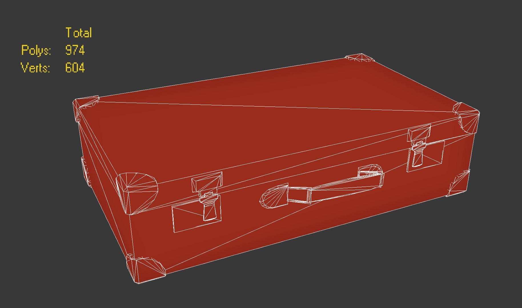 3d 3ds Realistic Suitcase