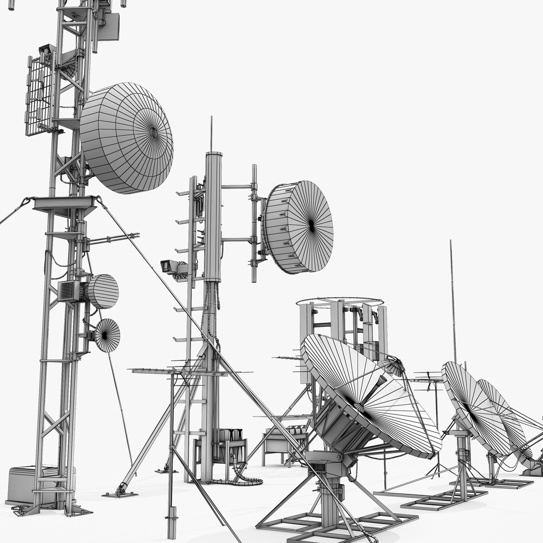 3D towers antennas model - TurboSquid 1399463