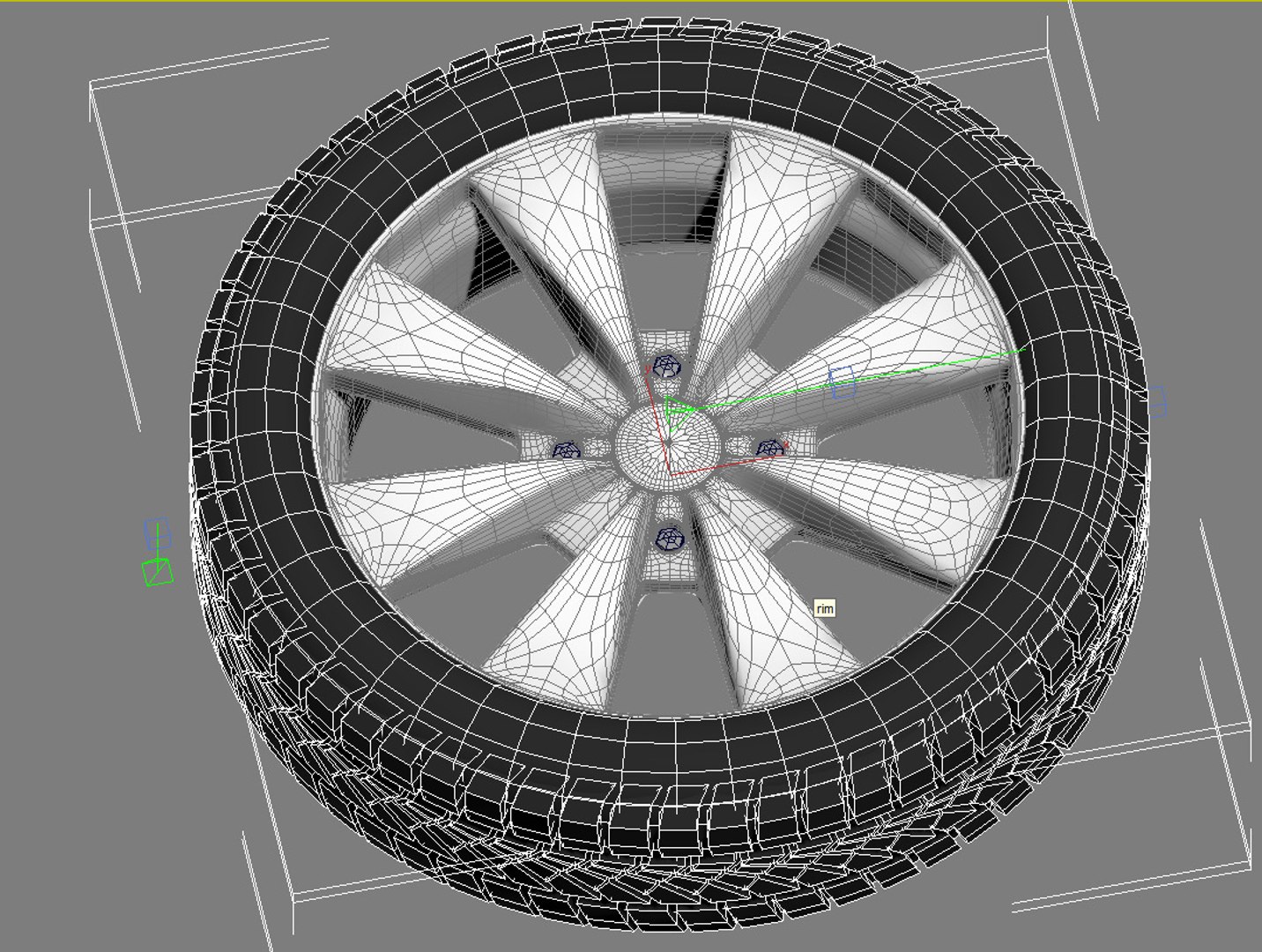 Free Car Wheel 3d Model