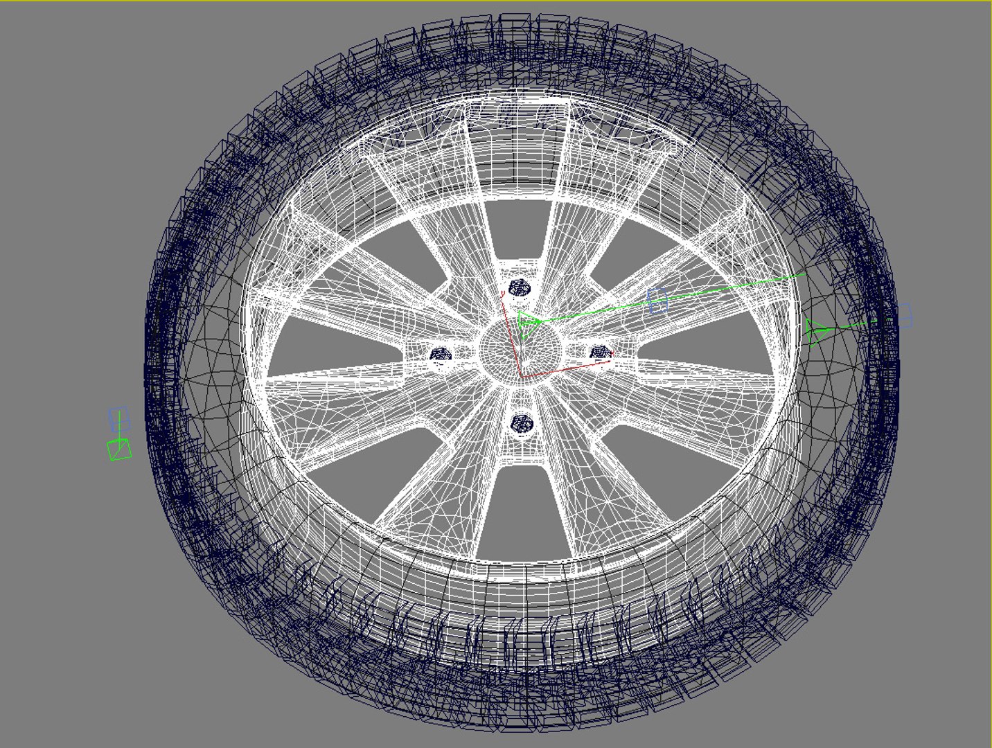 Free Car Wheel 3d Model