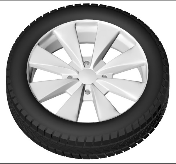 free car wheel 3d model