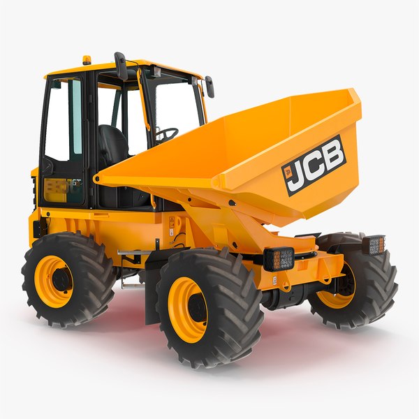 modelo 3d JCB 6T-1 Volquete de sitio con cabina aparejado - TurboSquid 1495641