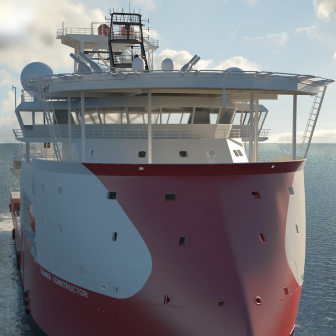 3D intervention vessel skandi model - TurboSquid 1408725