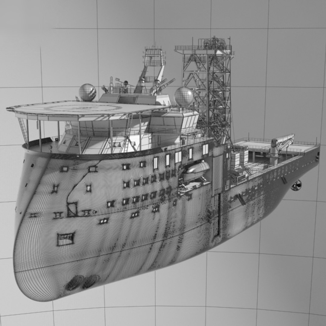 3D intervention vessel skandi model - TurboSquid 1408725