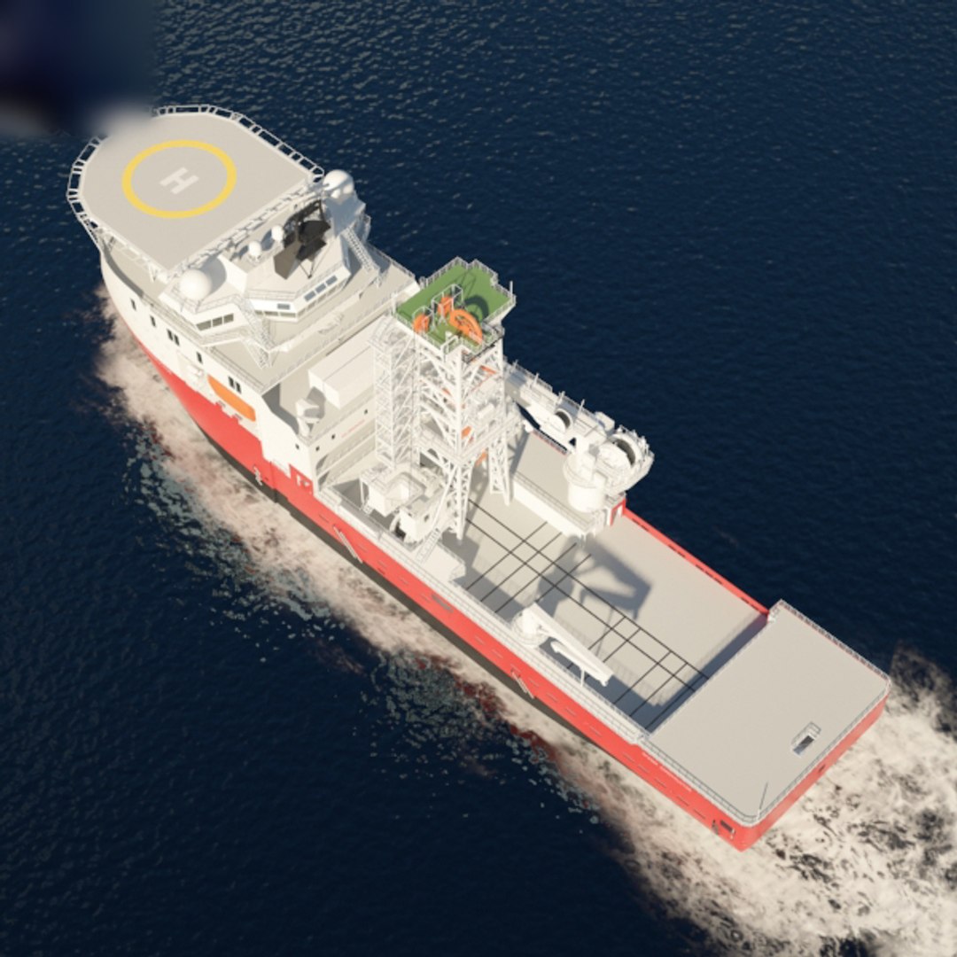 3D intervention vessel skandi model - TurboSquid 1408725