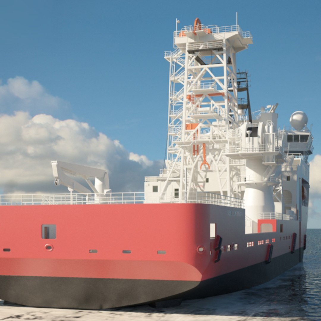 3D intervention vessel skandi model - TurboSquid 1408725