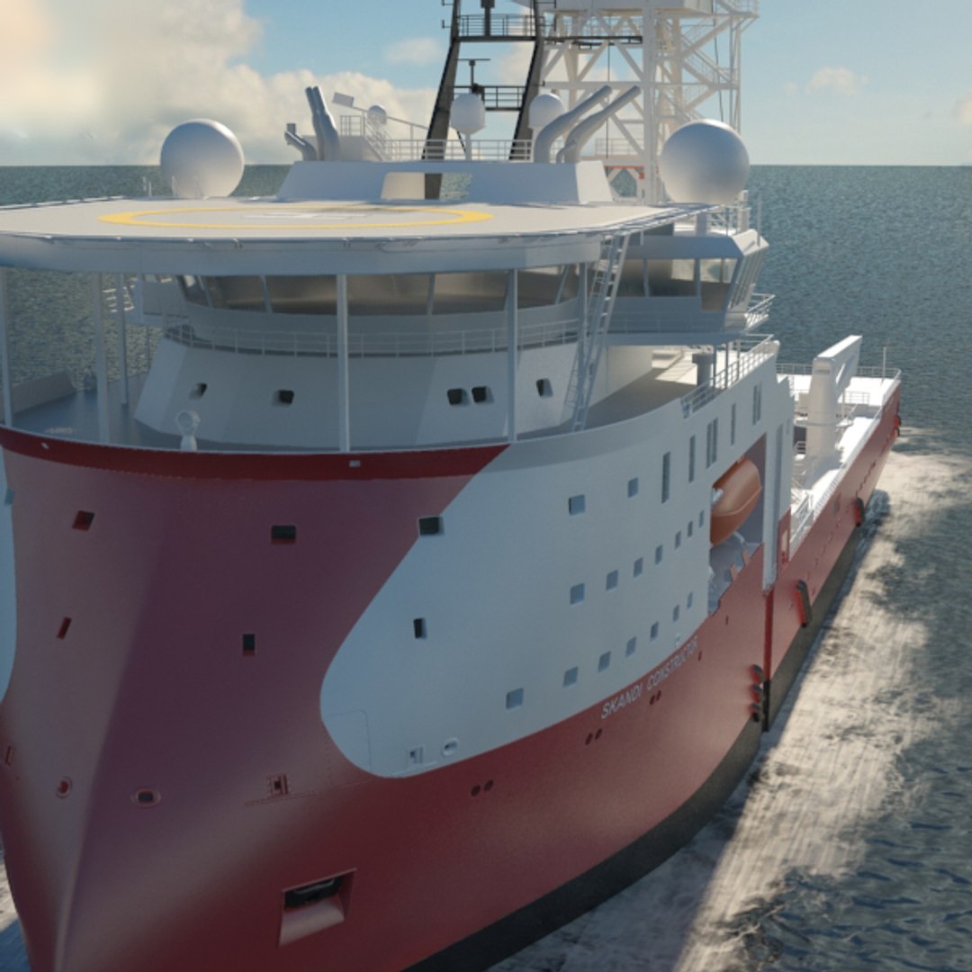 3D intervention vessel skandi model - TurboSquid 1408725