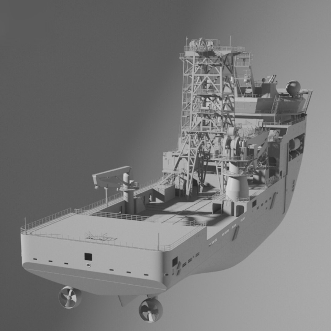 3D intervention vessel skandi model - TurboSquid 1408725